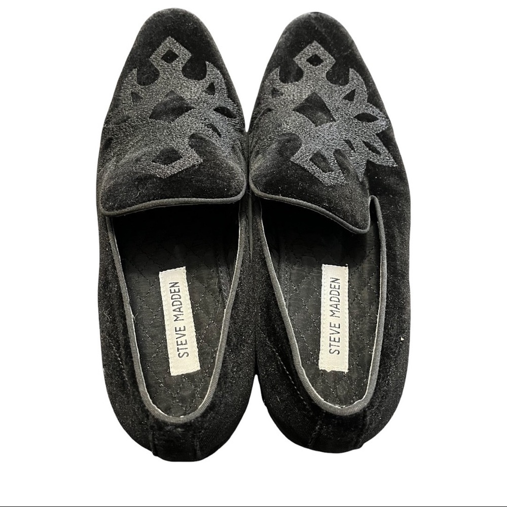 Steve Madden Men’s Lorax Black Velvet Smoking Loafer … - Gem